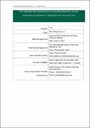 FSC National Risk Assessment for Ukraine