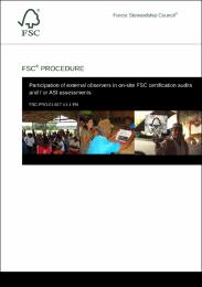 Participation of External Observers in On-Site FSC Certification Audits ...