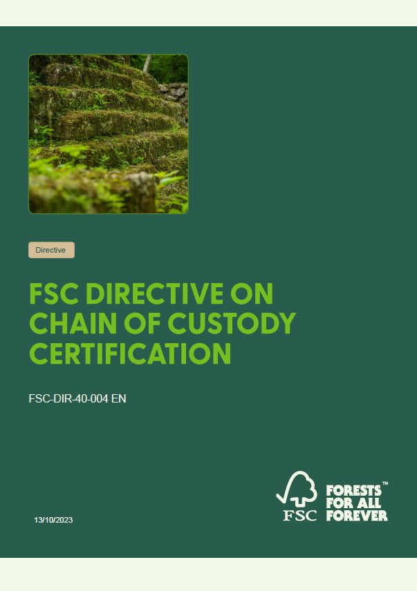 FSC Directive on Chain of Custody Certification