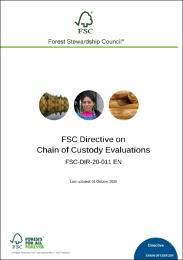 FSC Directive on Chain of Custody Evaluations